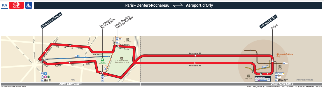 オルリー空港 からパリ市内｜完全ガイド｜アクセス方法